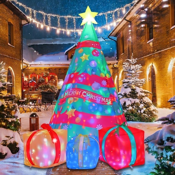Does Not Apply | Holiday | 7 Ft Christmas Inflatables Tree Outdoor ...